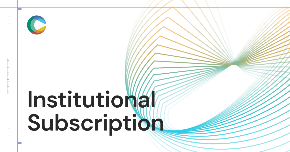 Institutional Subscription